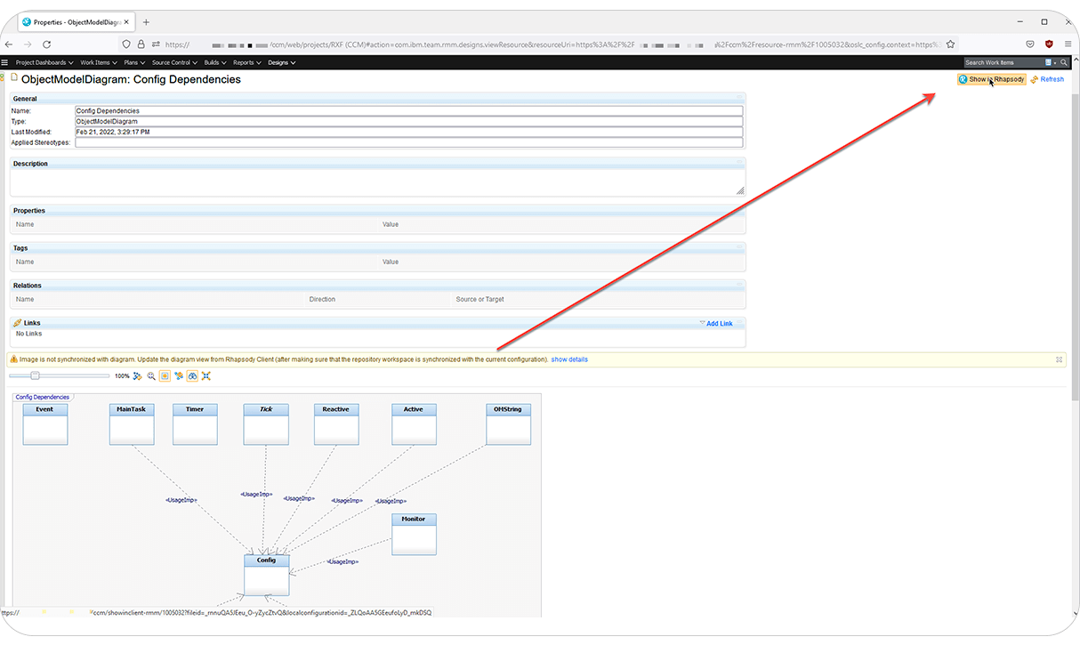 IBM Engineering Systems Design Rhapsody Model Manager